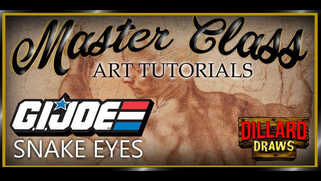 HOW TO DRAW SNAKE EYES FROM GI JOE - Comicsgate.org