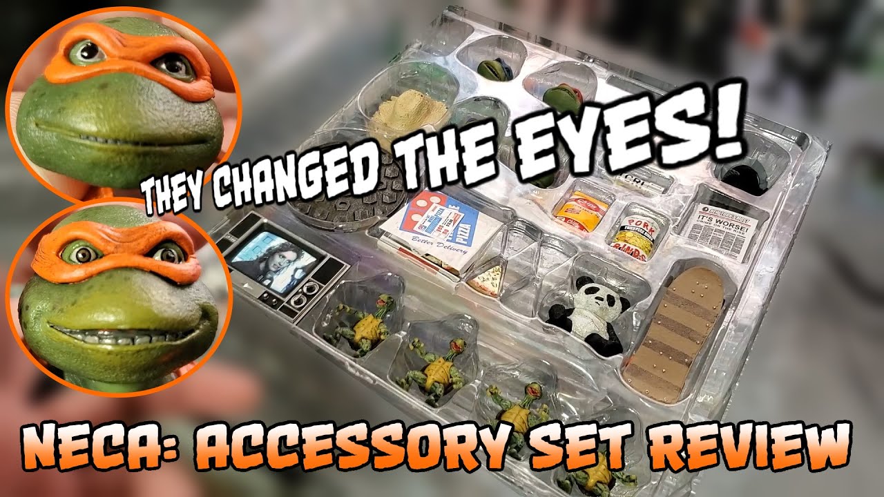 NECA TMNT Accessory Set Review (Teenage Mutant Ninja Turtles 1990 Movie ...