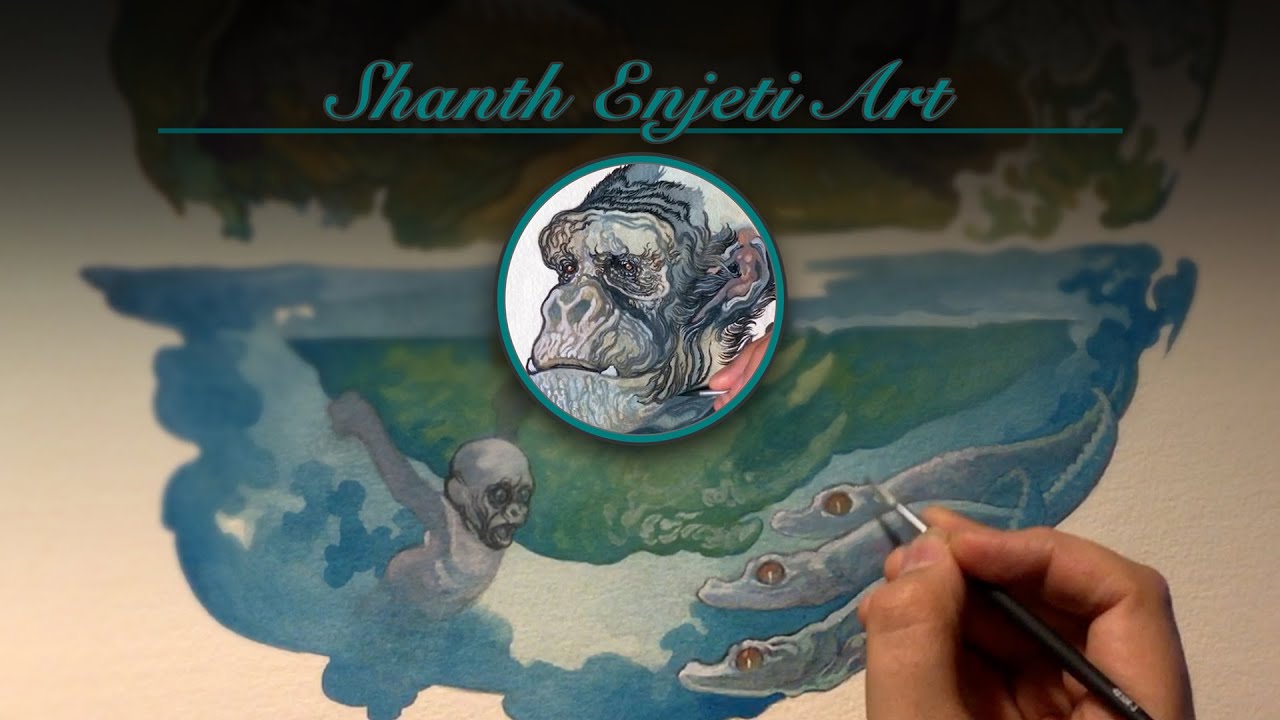 Shanth Enjeti Art • CROCZILLA • Process Overview - Comicsgate.org