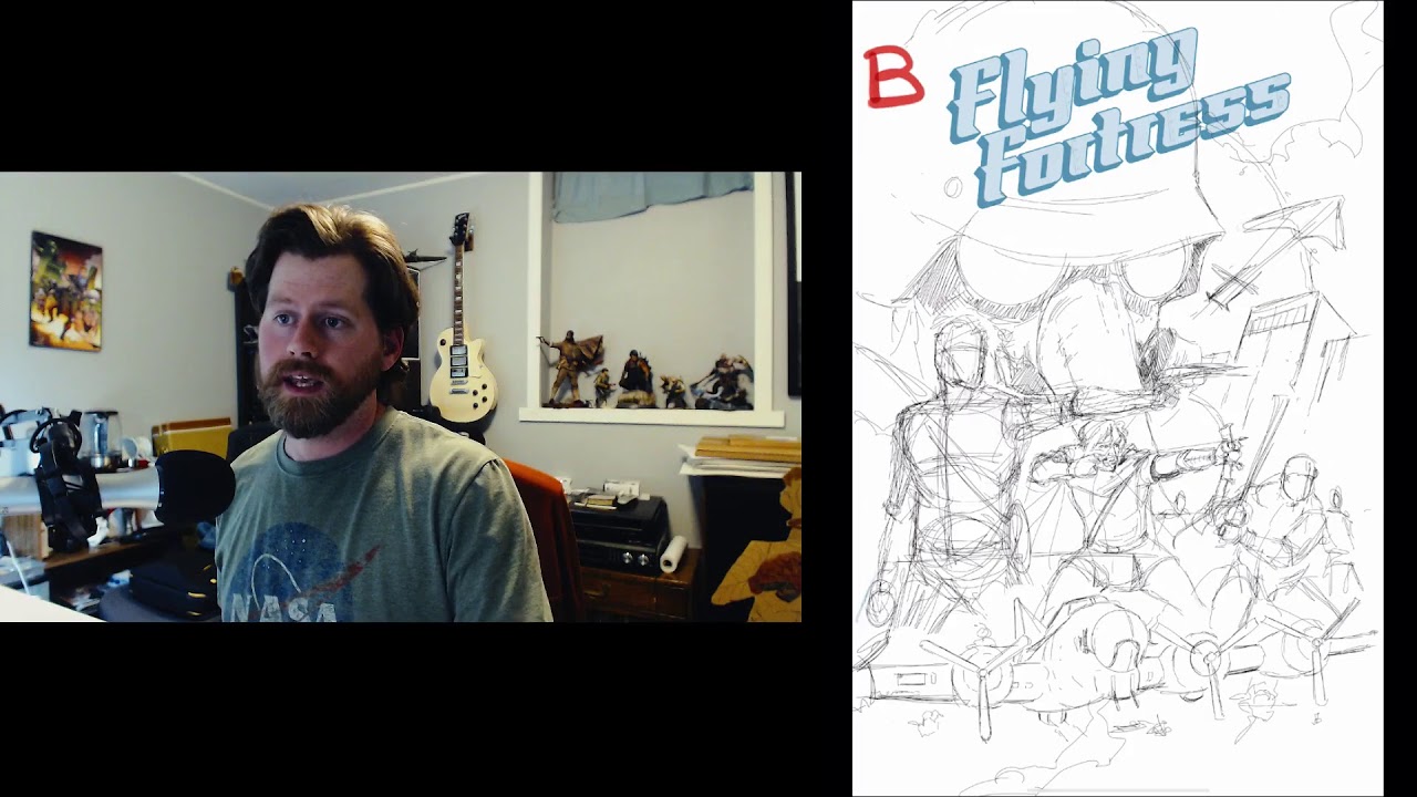 LIVE Flying Fortress Cover Drawing! - Comicsgate.org