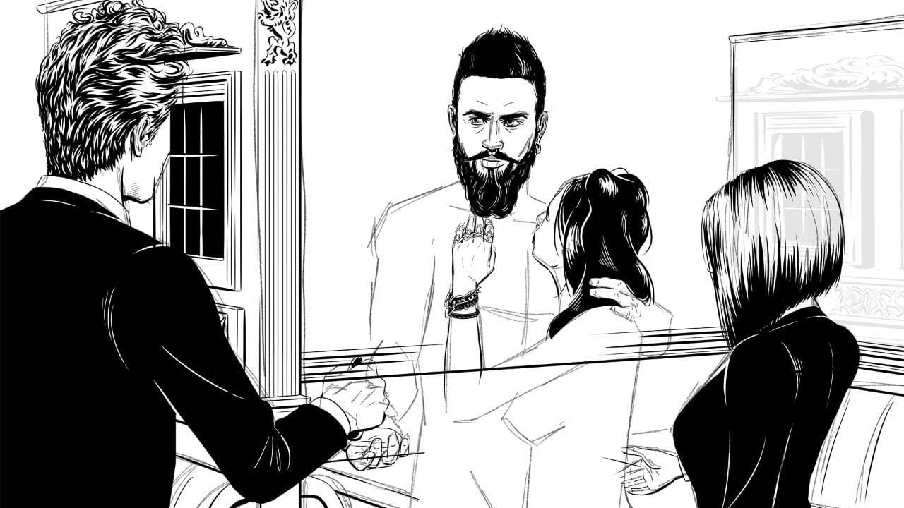 Finishing another PAINTED DEATH comic book page - Comicsgate.org