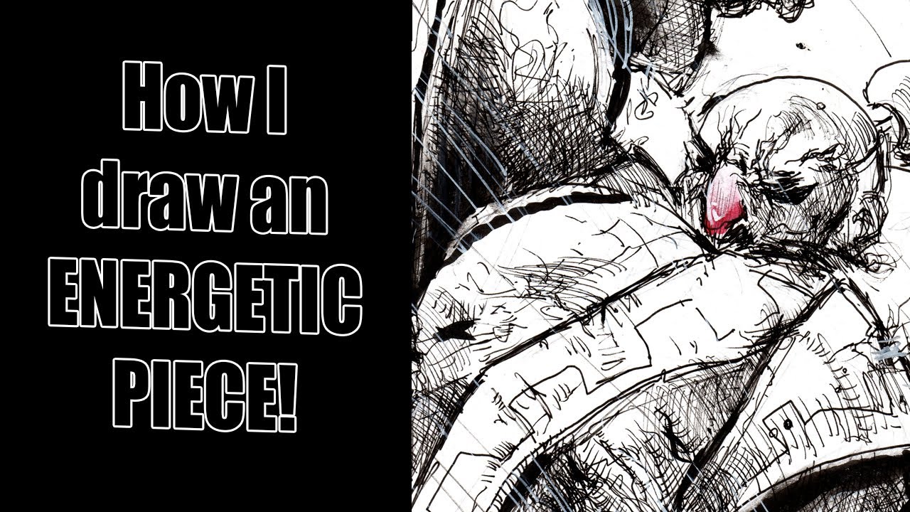 How I draw an ENERGETIC PIECE! - Comicsgate.org