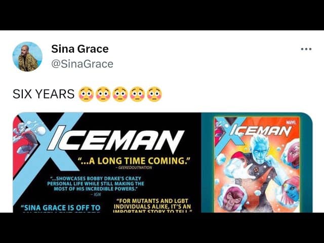 FROZEN IN TIME- Sina Grace Turned Iceman From A Beloved Hero Into A Stereotypical Sitcom Clown ...