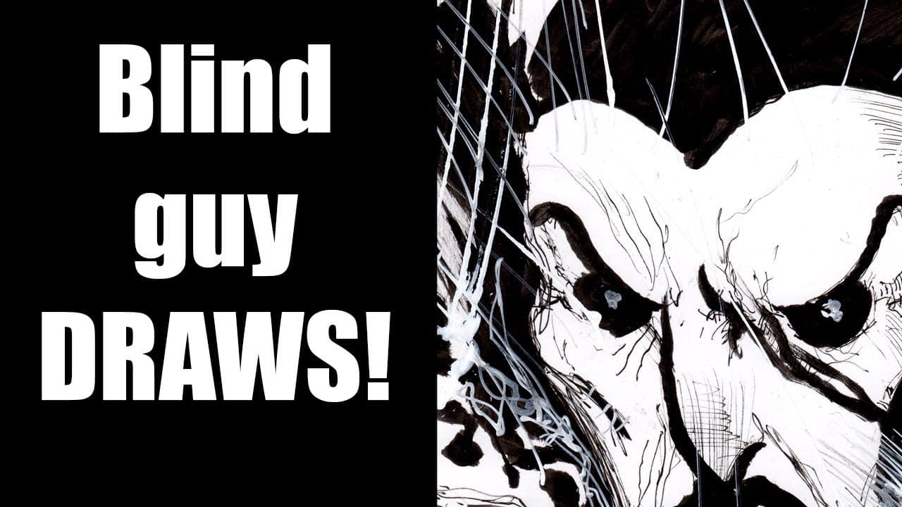 Blind guy DRAWS! - Comicsgate.org