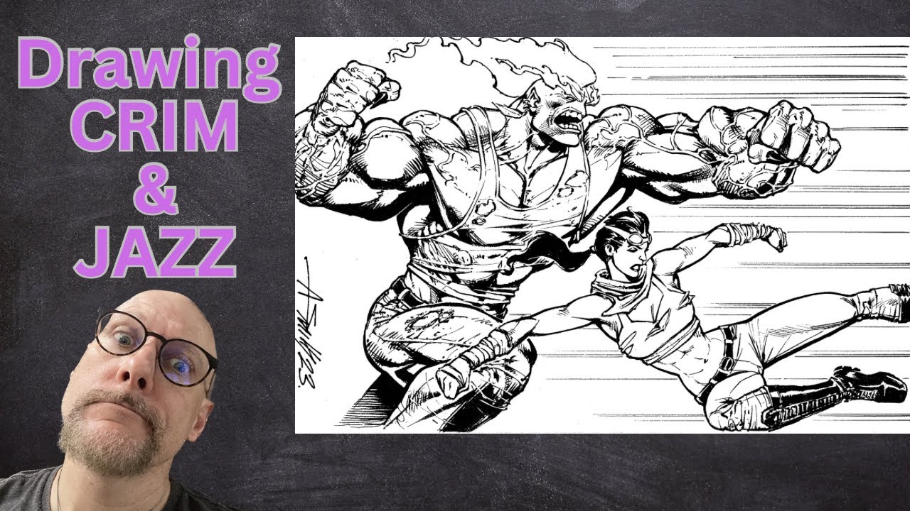 Drawing CRIM & JAZZ from The Lost Pages! Timelapse fun! - Comicsgate.org