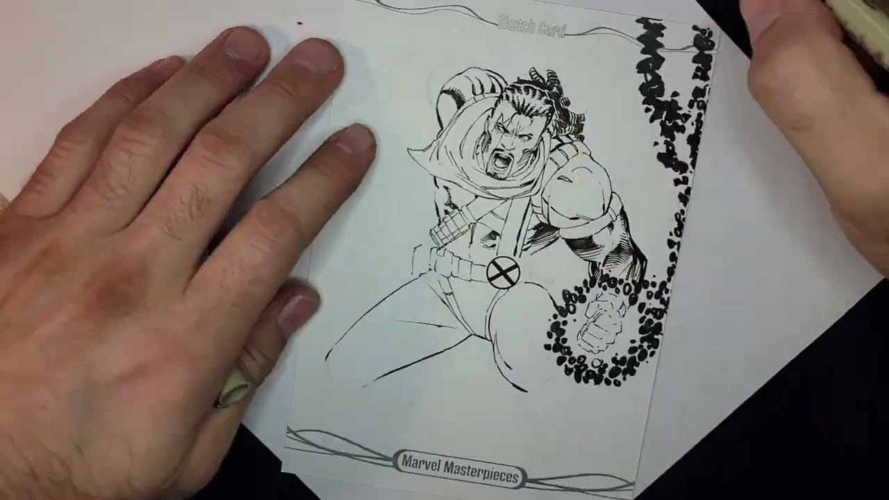 Marvel Masterpieces XL Inks | Wolverine - Bishop - Marverick - Forge ...