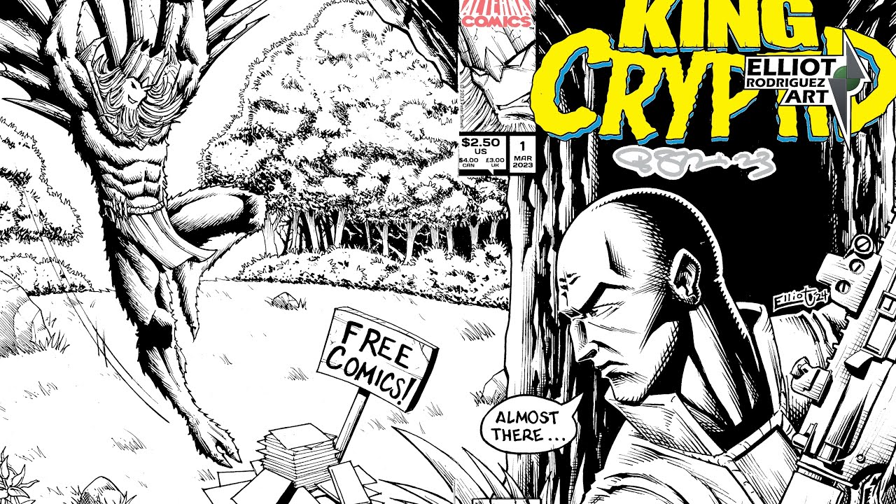 King Cryptid Sketch Cover - Victor Lugo - Comicsgate.org