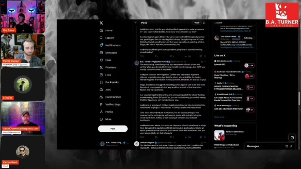 B.A. Turner and The ComicsGate Commandos on the Value of CG as an Indie ...