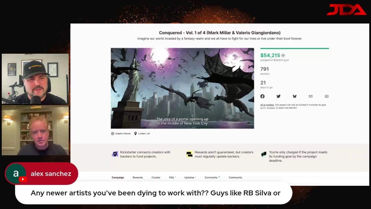 Netflix Creator Mark Millar Talks His New Graphic Novel, CONQUERED - Comicsgate.org