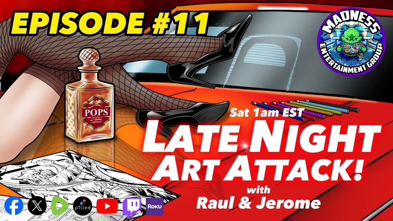 Late Night Art Attack E11 10-11-25 - Comicsgate.org