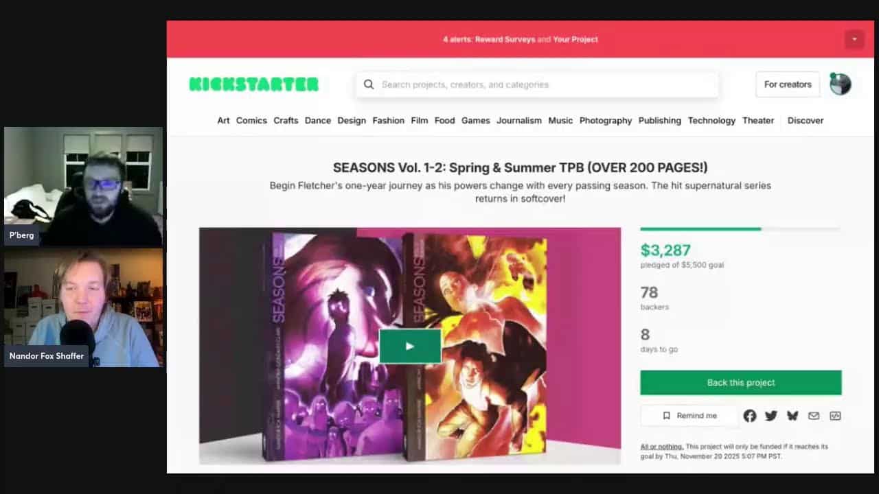 The NOODGE: SEASONS with Nandor Fox Shaffer - Comicsgate.org