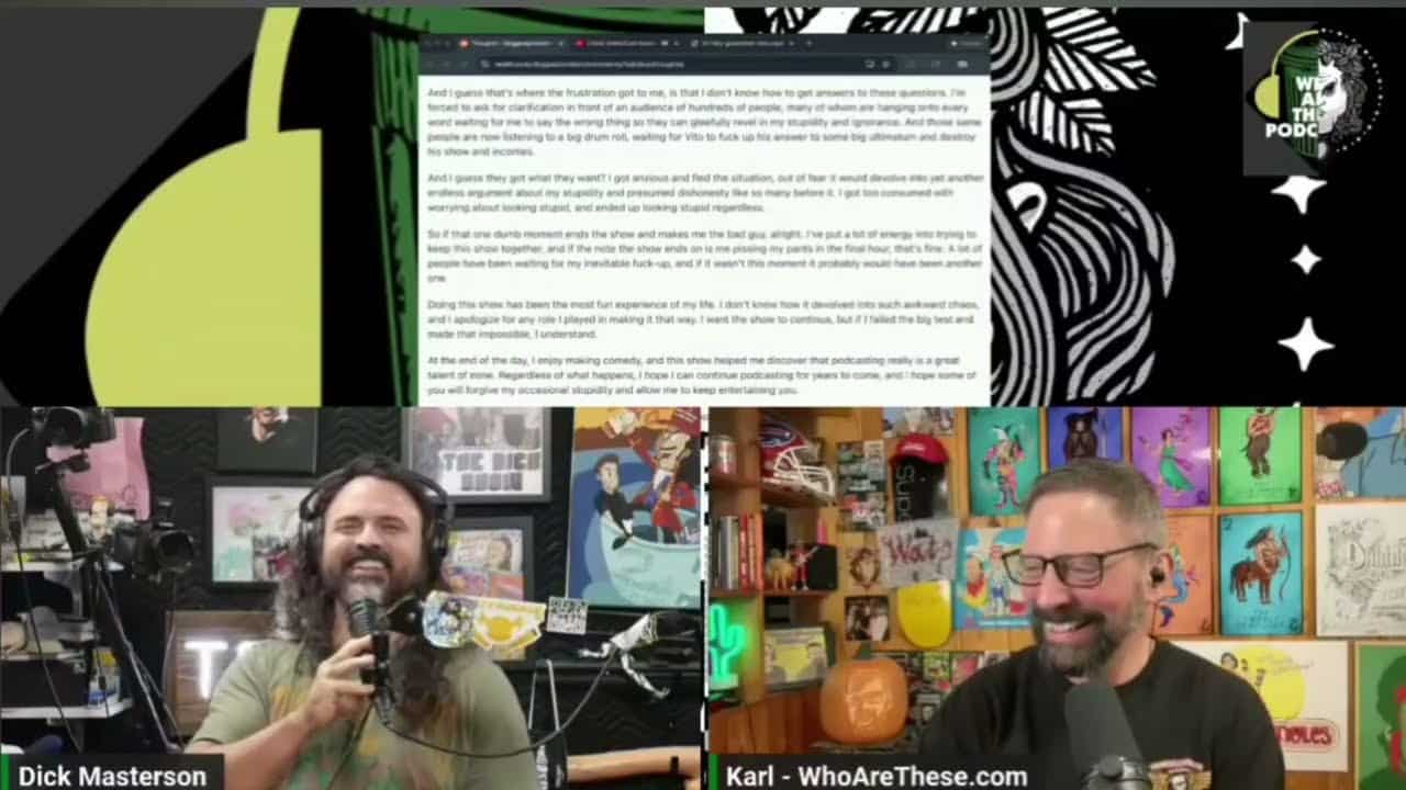 Dick Masterson & WATP Karl Read Vito’s Reddit Cope - Comicsgate.org